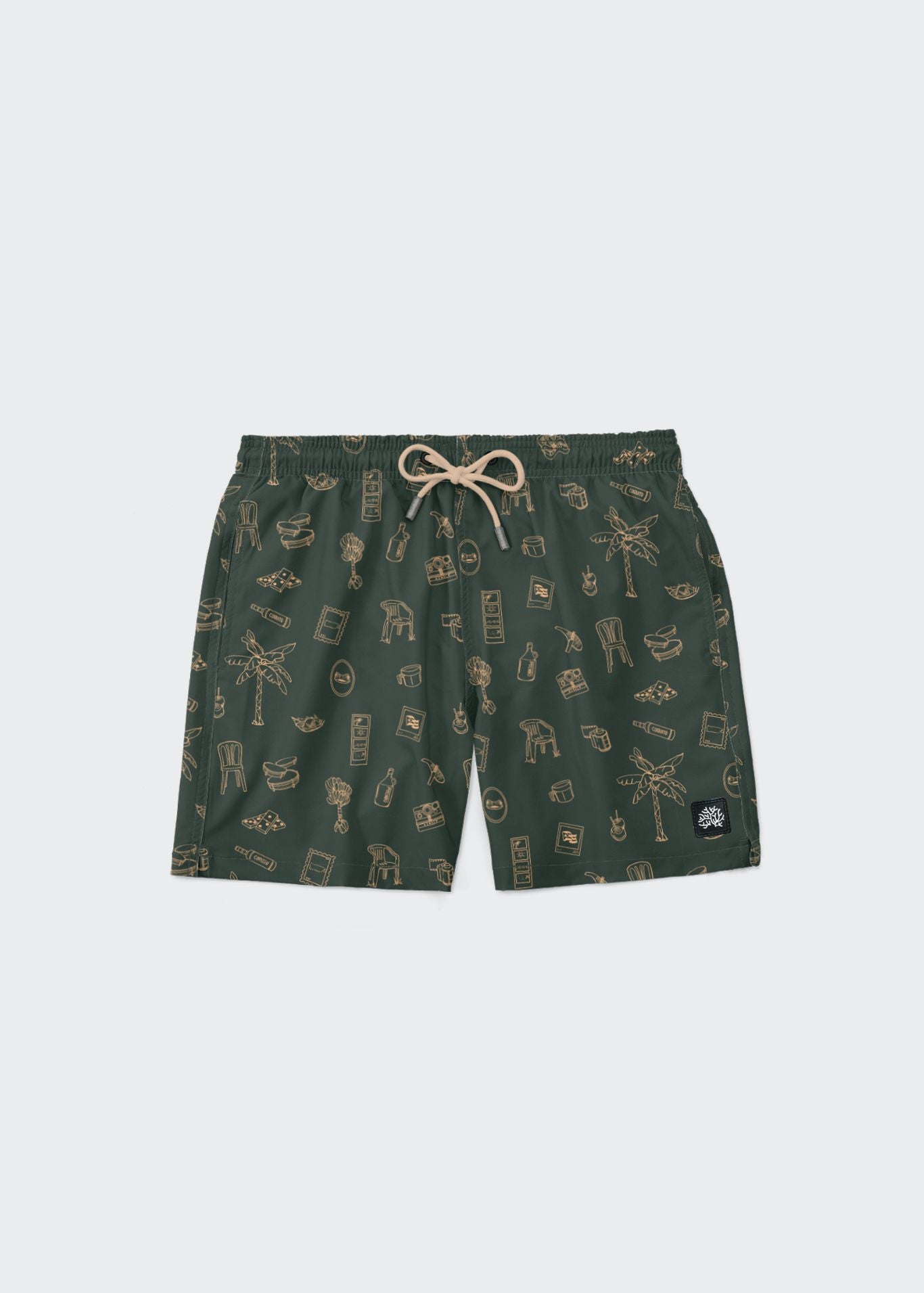 DEBI IR MAS A LA PLAYA GREEN SWIM SHORT – Arrecife